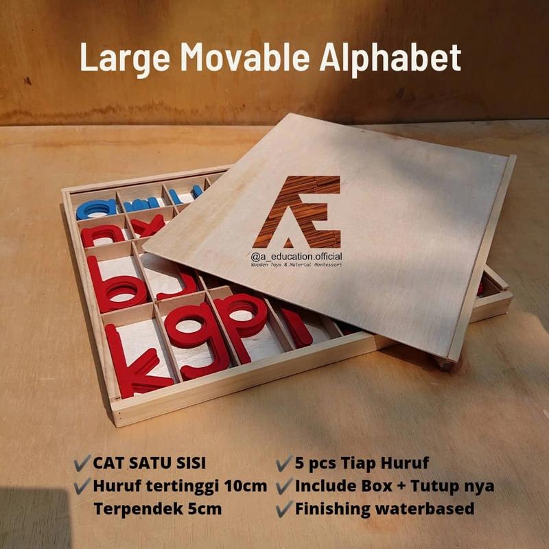 Large movable alphabet LMA Montessori - Shop | Tokopedia