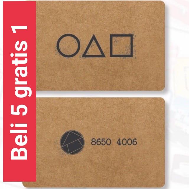 Squid game card/Kartu squid game - Shop | Tokopedia