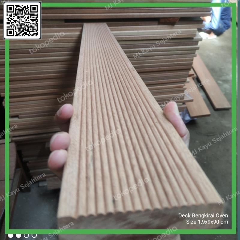 Lantai Decking Kayu Outdoor Bengkirai Kualitas Ekspor Super Murah 90 ...