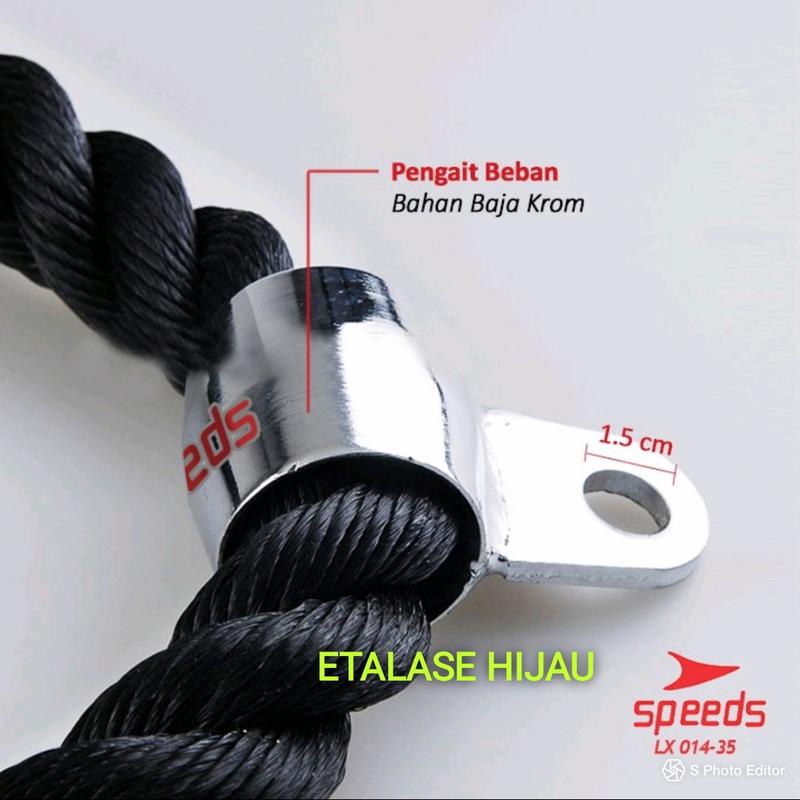 Tali Wire Tricep Rope Alat Bantu Gym Fitnes Pull Up Tarik Angkat Beban ...