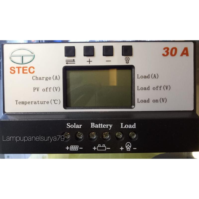 Solar Charge Controller 30A STEC 30A 12/24V Digital Display - Shop ...