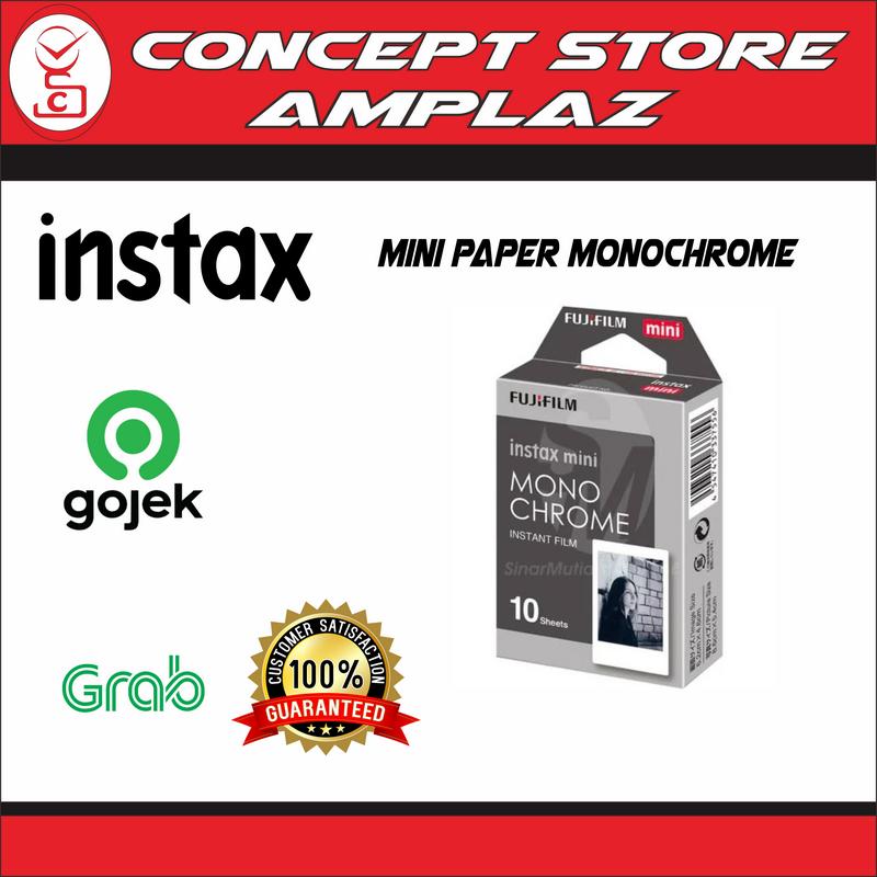 FUJIFILM PAPER INSTAX MINI FILM PHOTO PAPER MONOCHROME - Shop | Tokopedia