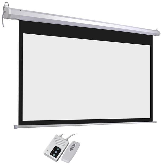 Jual Layar Proyektor / Screen Projector Motorized 150" - Jakarta Pusat ...