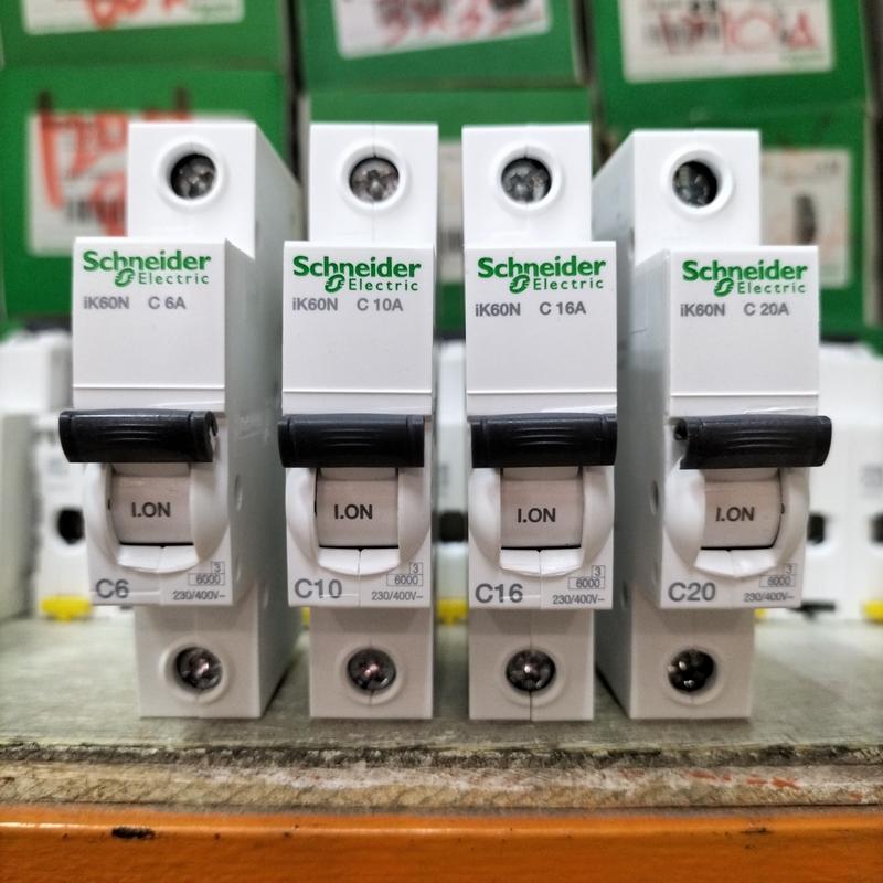 mcb schneider iK60n 1p 6a,10a,16a,20a, murah original - Shop | Tokopedia