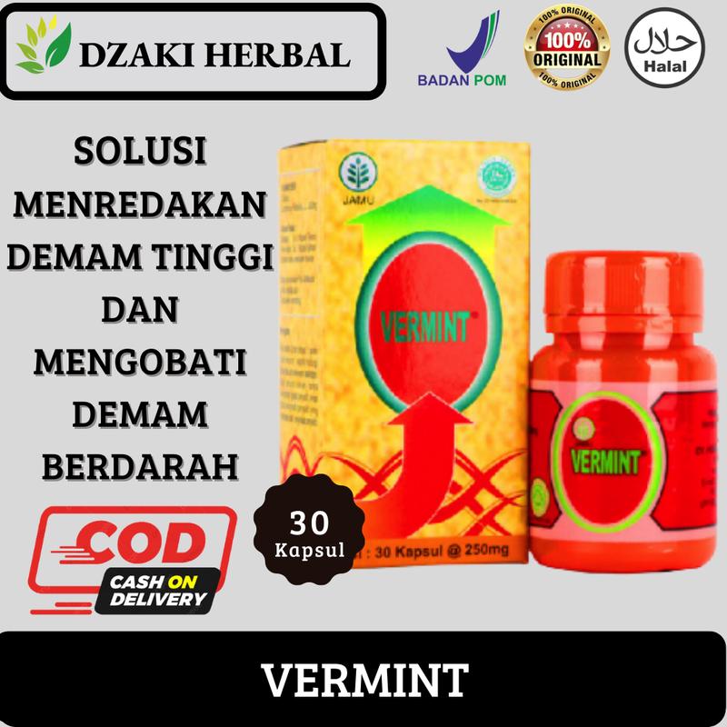 Vermint Kapsul Cacing Obat Tipes | Obat DBD Isi 30 Kapsul - Shop ...