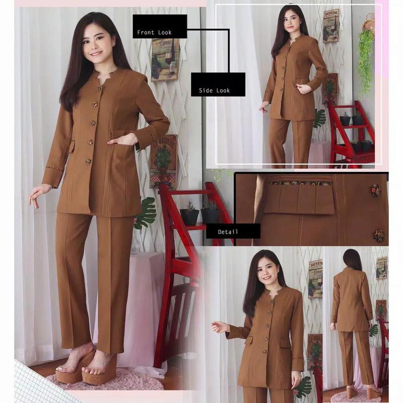 Jas Blazer Wanita Asn Pns Model 5002 Warna Pemda Aceh Set Celana - Shop ...