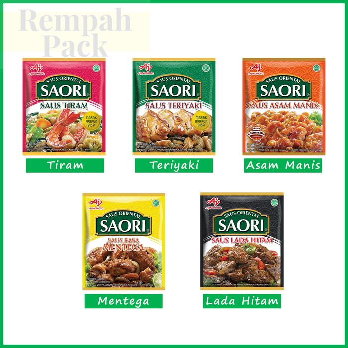 Jual Saori Sachet Saus Rasa Tiram Teriyaki Asam Manis Lada Hitam ...