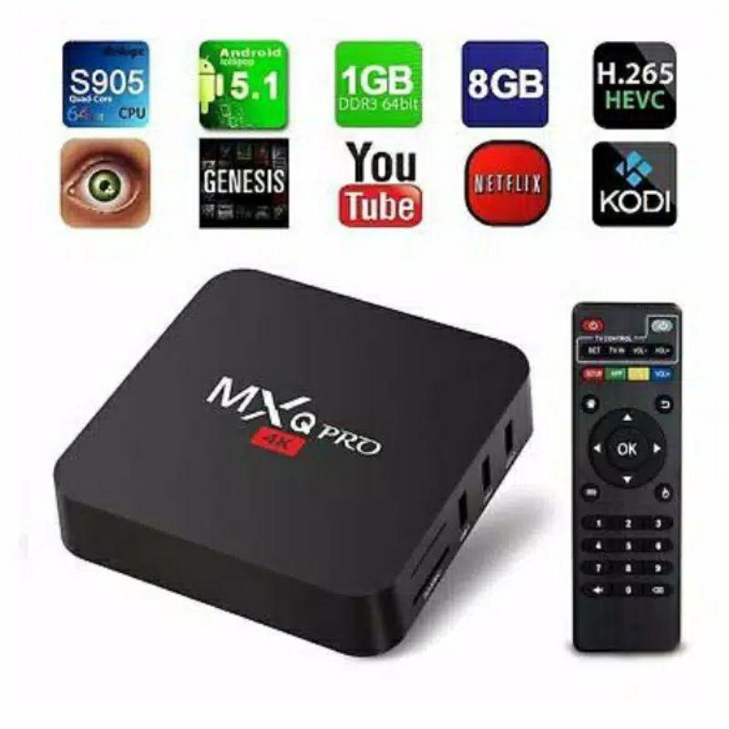Android TV BOX MXQ-Pro 5G 2GB +16GB 4K Smart TV Box Media All Channel ...