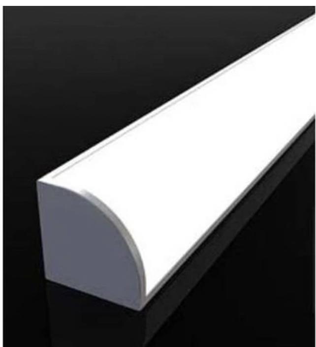 LED Profile Cover Casing Housing LED Strip Rigid Alumunium L 1 Meter ...