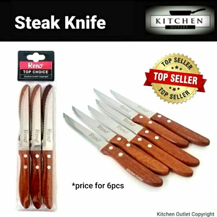 Steak Knife Pisau Steak Stainless Steel 6pcs - Shop | Tokopedia