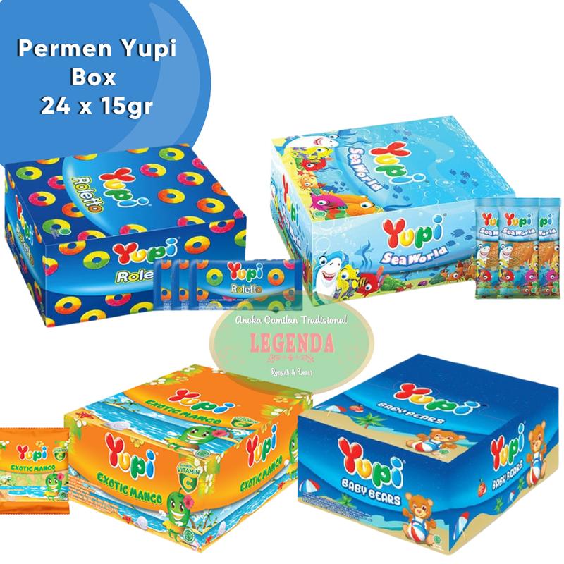Permen Yupi 1 box isi 24 x 15gr - Shop | Tokopedia