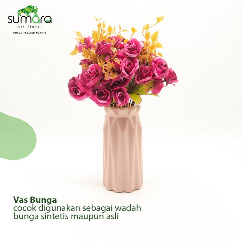 Pot Bunga / Vas Bunga Motif Rhombus - Shop | Tokopedia