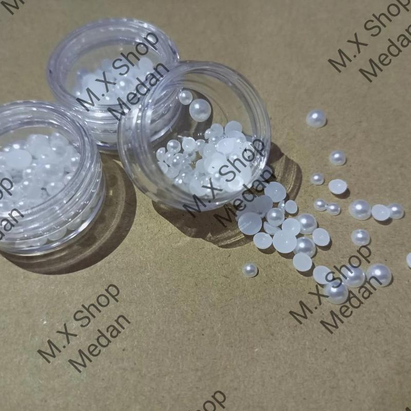 mutiara nail art campur ukuran - Shop | Tokopedia