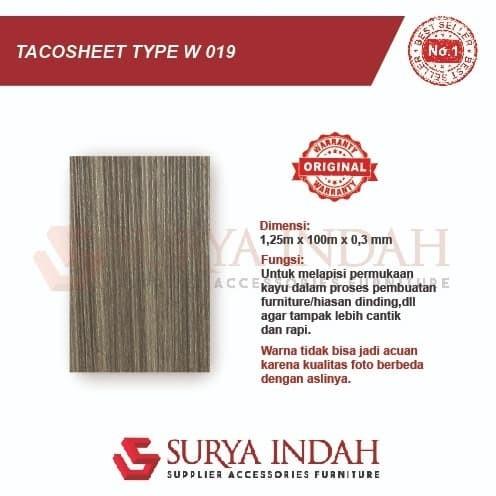 Taco sheet ( Type non L ) pvc sheet W019 W981 M750 I502 - Shop | Tokopedia