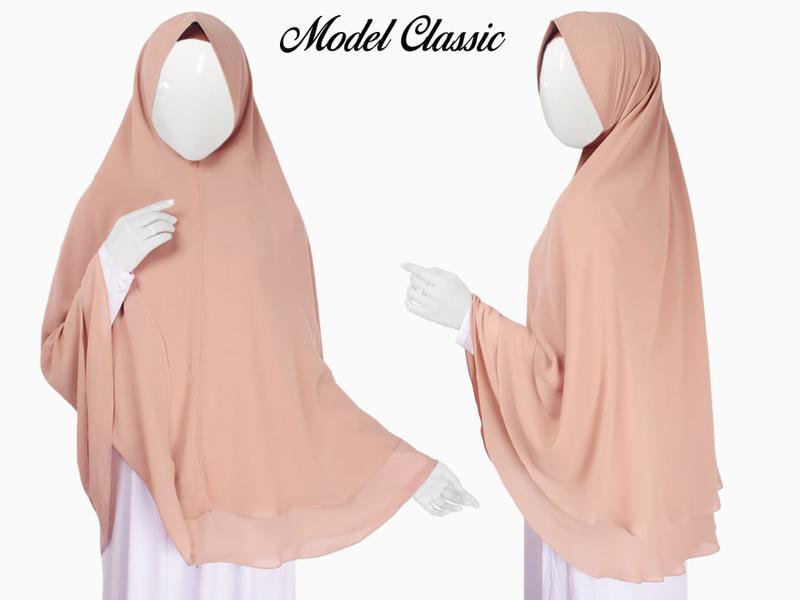 JILBAB SIFON ARAB DUA LAYER TUMPUK MODEL KLASIK - BAHAN CHIFFON - Shop ...