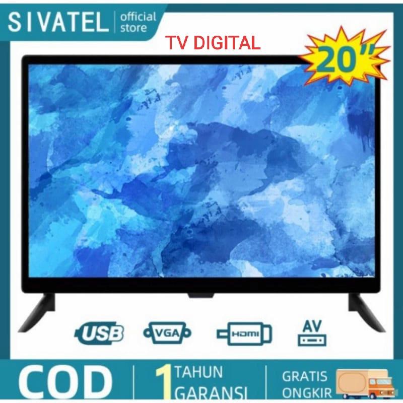 DIGITAL TV LED 20 INCH FULL HD TV DIGITAL ADA INPUTAN USB-HDMI-AV-DC ...
