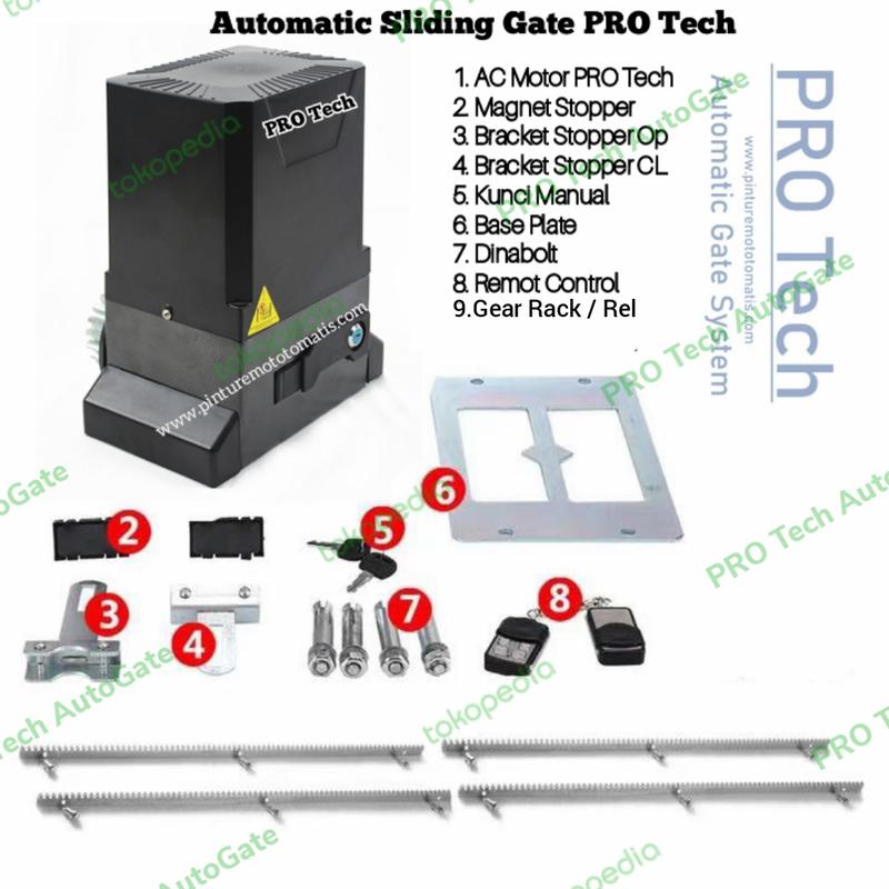 Automatic Sliding Gate Mesin Pintu Gerbang Otomatis Remot Sensor - Shop ...