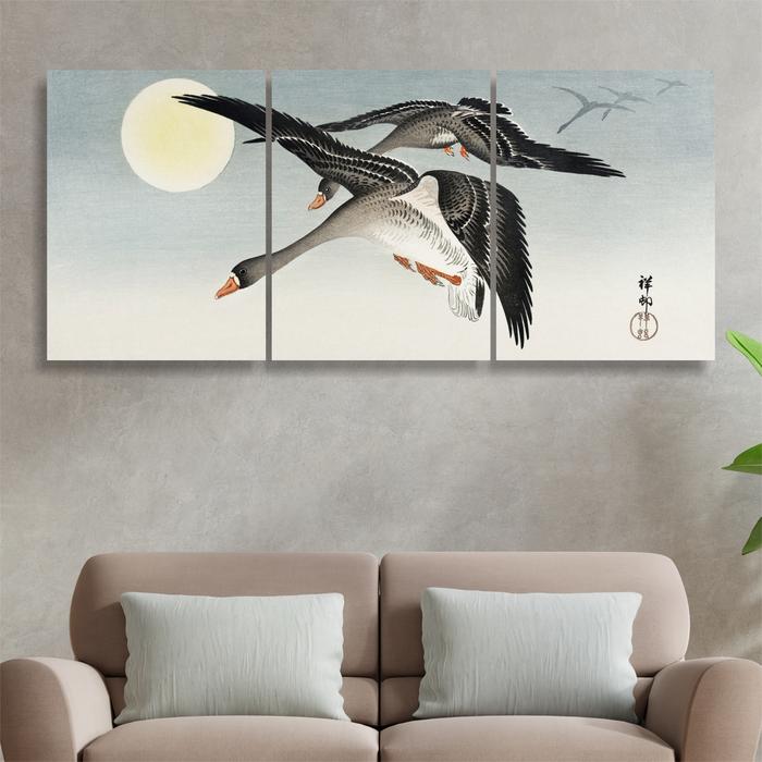 Promo Hiasan Dekorasi Dinding Lukisan Hewan Japan Art 90x40 cm - LS 02 ...