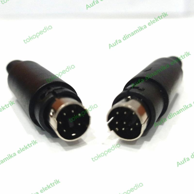 Mini Din 6 pin dan 8 pin PS2 connector Male - Shop | Tokopedia