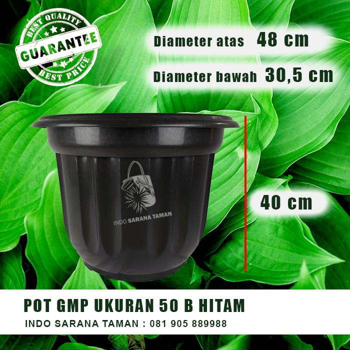 Jual POT BELIMBING 50 HITAM Pot Tanaman Pot Besar Pot Bunga Pot Plastik ...