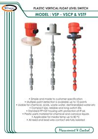 Jual Wingel Vertical Float Level Switch VSP-2SR-S1-L650-FPP45-0 untuk ...