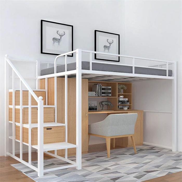 Jual LF-17 Loft bed besi ranjang tempat tidur minimalis dipan variasi ...