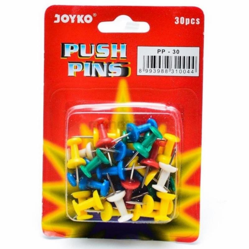 Push Pin / Pines / Pin Board Joyko PP-30 Warna - Shop | Tokopedia