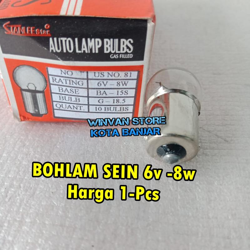 Bohlam sein 6 volt Honda WIN Lama Lampu Sein Honda WIN Motor Motorcycle ...