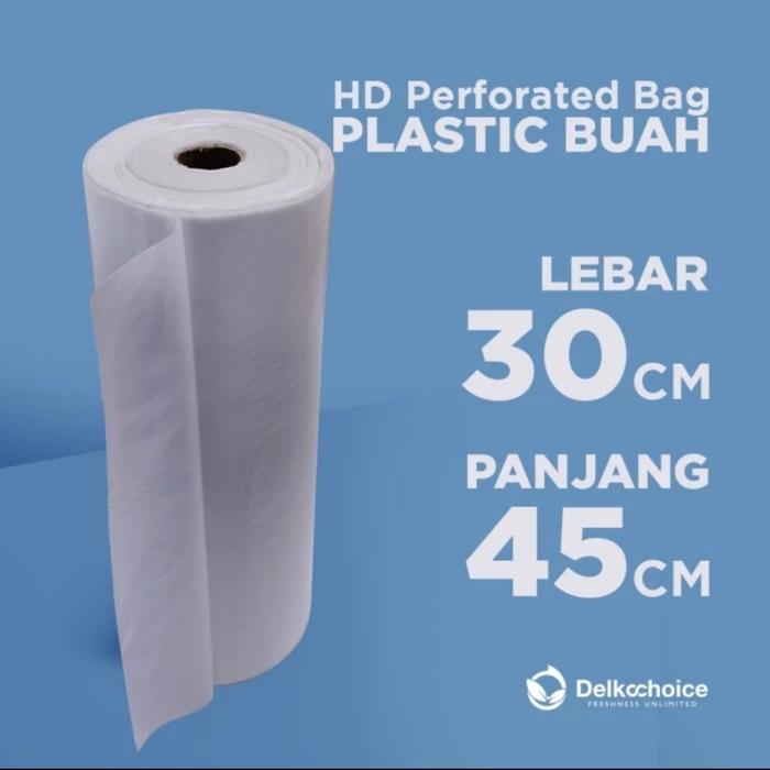 Jual PLASTIK HD ROLL BUAH SAYUR KANTONG DAPUR PACKING FOTOCOPY 1/2KG ...