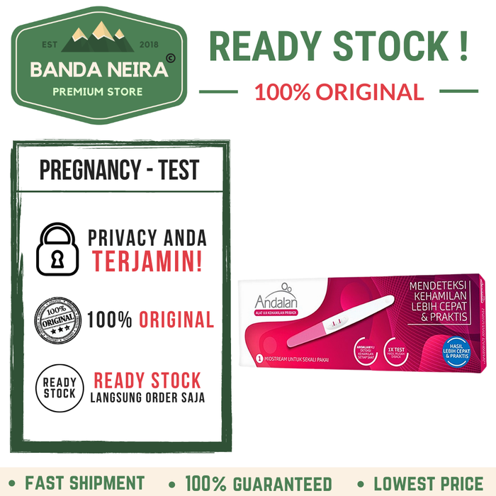 Jual Andalan Pregnancy Test Midstream / Alat Uji Kehamilan Pribadi ...