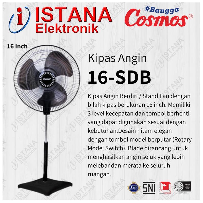 COSMOS KIPAN ANGIN 16 INCH BERDIRI/STAND FAN 16-SDB - Shop | Tokopedia