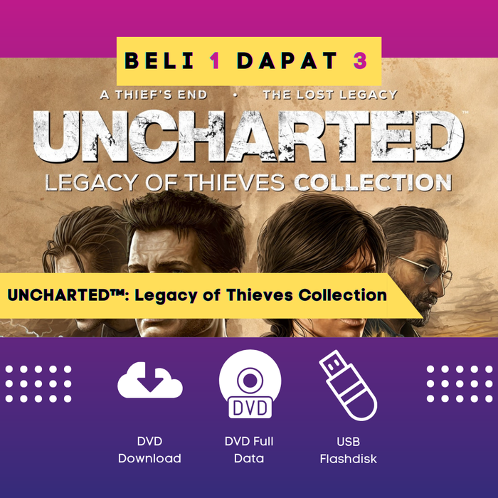 Jual UNCHARTED: Legacy of Thieves Collection | Game PC Original - DVD ...