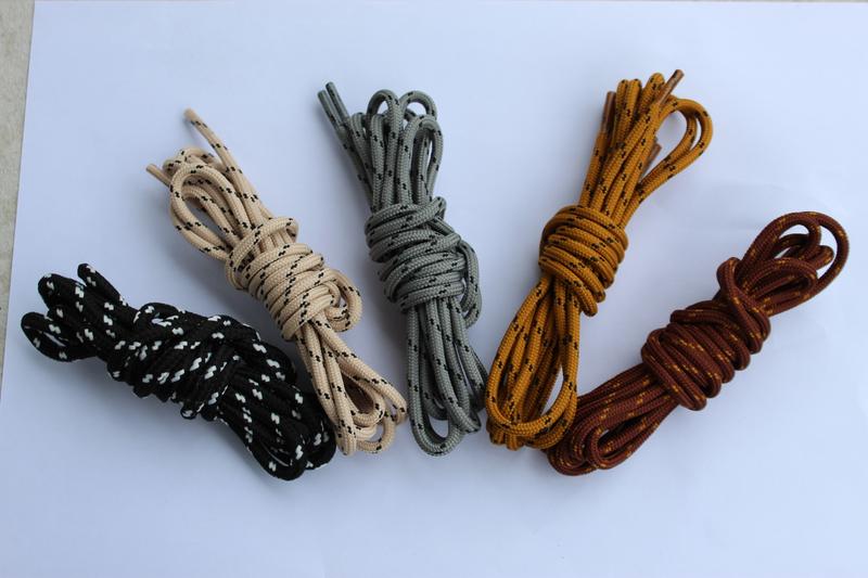 Tali Sepatu Bulat Corak Bintik 120cm 5mm untuk Sepatu Boot (Non-Waxed ...