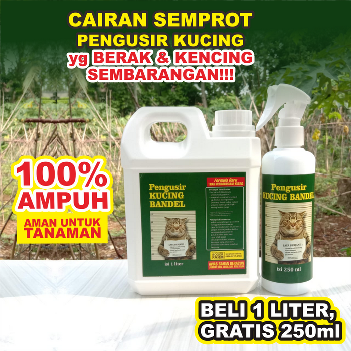 Promo PENGUSIR KUCING LIAR 1 LITER | Cat Repellent | Spray Anti Kucing ...