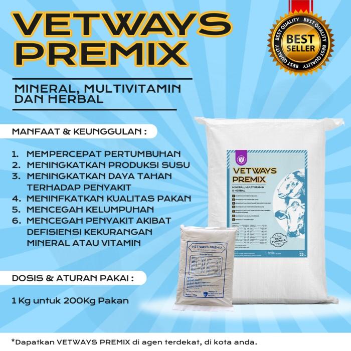 VETWAYS PREMIX 1 KG - Premix Mineral Multivitamin Herbal Ternak - Shop ...