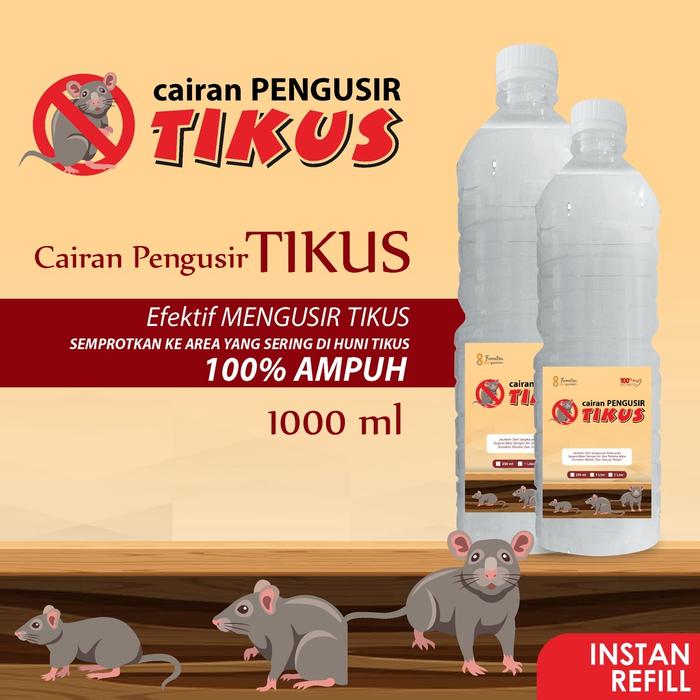 Jual Obat Anti Tikus Refill 1 Liter - Obat Pengusir Tikus - 1 Lit - Kab ...