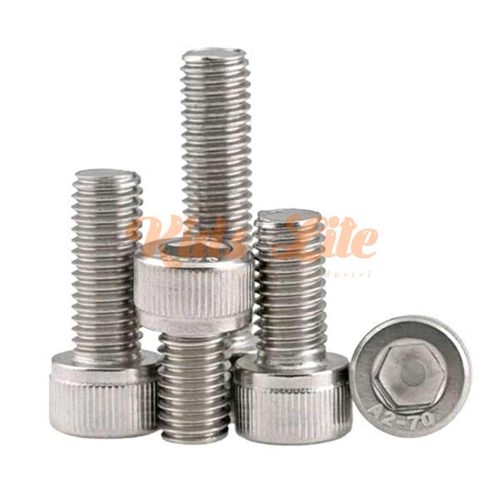 Jual BAUT L M10 STAINLESS STEEL 304 DRAT 10 MM PITCH 1.5 MM - KUNCI L 8 ...