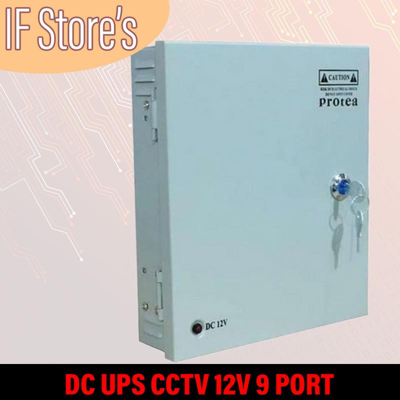UPS CCTV DC 12V 9 PORT AUTO SWITCH & CHARGE - Shop | Tokopedia
