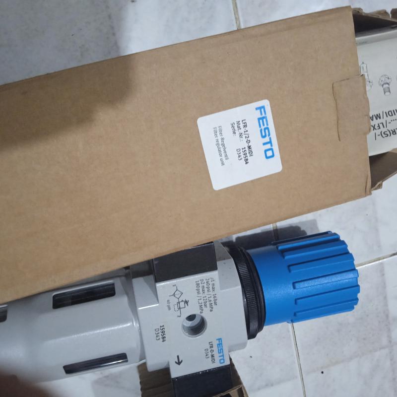 FESTO LFR-D-MIDI PNEUMATIC FILTER REGULATOR FESTO LFR-1/2-D-MIDI - Shop ...