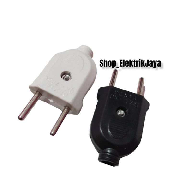 Steker Gepeng 1 Phase Putih/Hitam DEXTA - Shop | Tokopedia