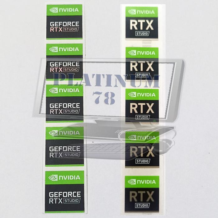 Jual Sticker Stiker Logo nvidia RTX Studio Original - B - Kab. Karawang ...