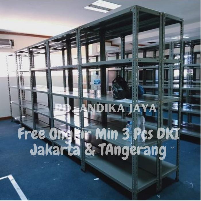 rak besi 100cm x 60cm x 300cm 5 ambalan - Shop | Tokopedia