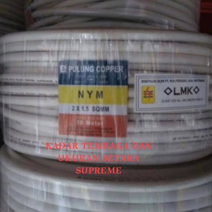 Jual KABEL NYM 2x1,5 PULUNG SETARA ETERNA KAWAT TEMBAGA ISI 2 PER-ROLL ...