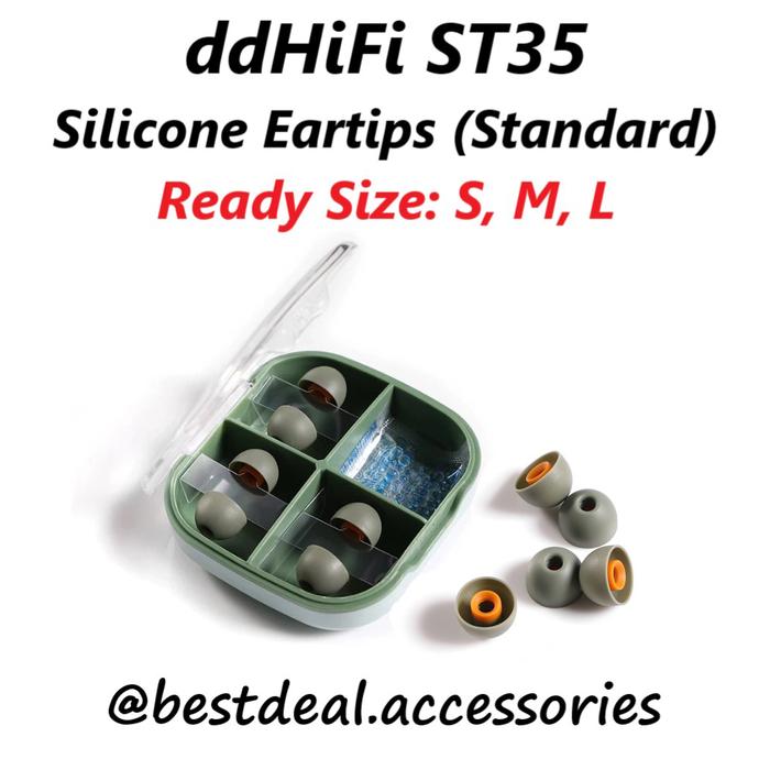 Jual ddHiFi ST35 Silicone Eartips + Storage Box - Spt Spinfit Final Ear ...