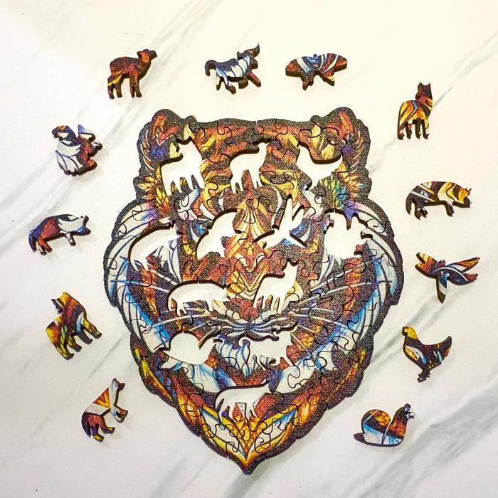 Jual Wooden Puzzle Hewan Jigsaw Puzle Unik - Singa, M-A4 - Jakarta ...