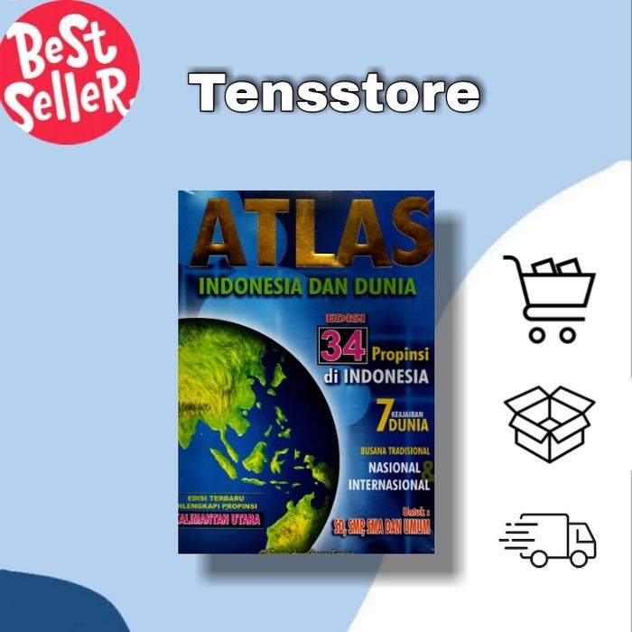 Jual atlas indonesia dan dunia 34 provinsi di Indonesia - Kota ...