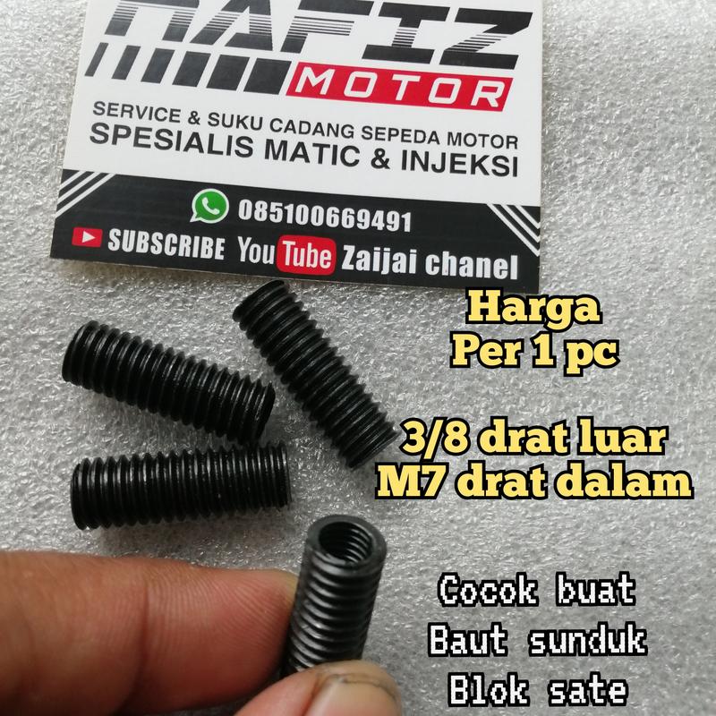 sokdrat baut 11 m7 x 3/8sokdrat baut selk 11 m7x1.0 perbos baut - Shop ...