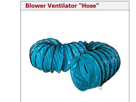 Selang blower portable ventilator flexible ducting 12 inch x 5m biru ...