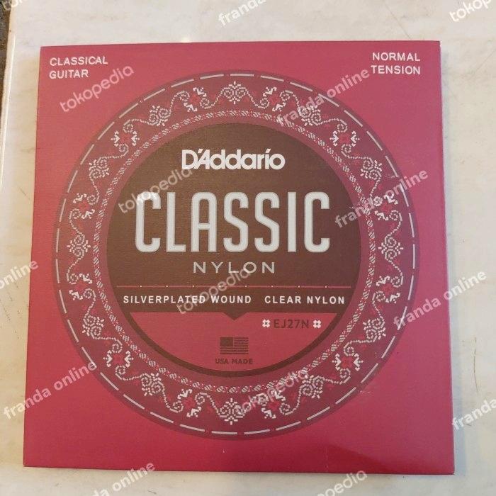 senar gitar classic nylon D'addario EJ 27N Clear - Shop | Tokopedia