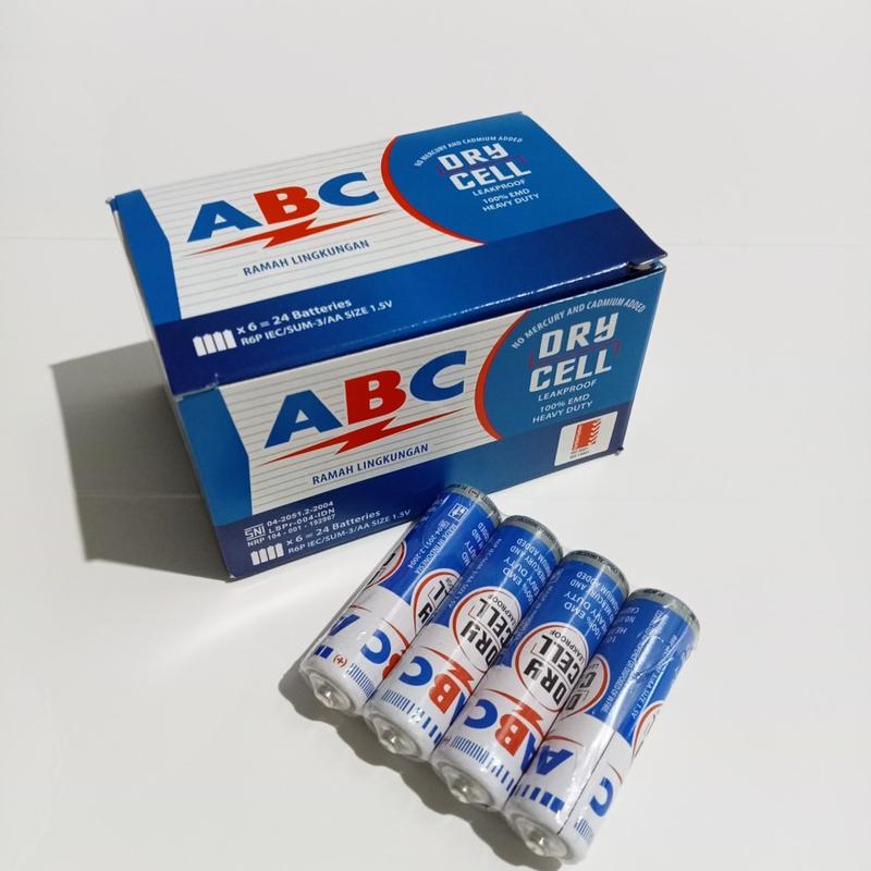 baterai abc biru 1.5V A2 A3 dry cell battery aa aaa carbon zinc - Shop ...